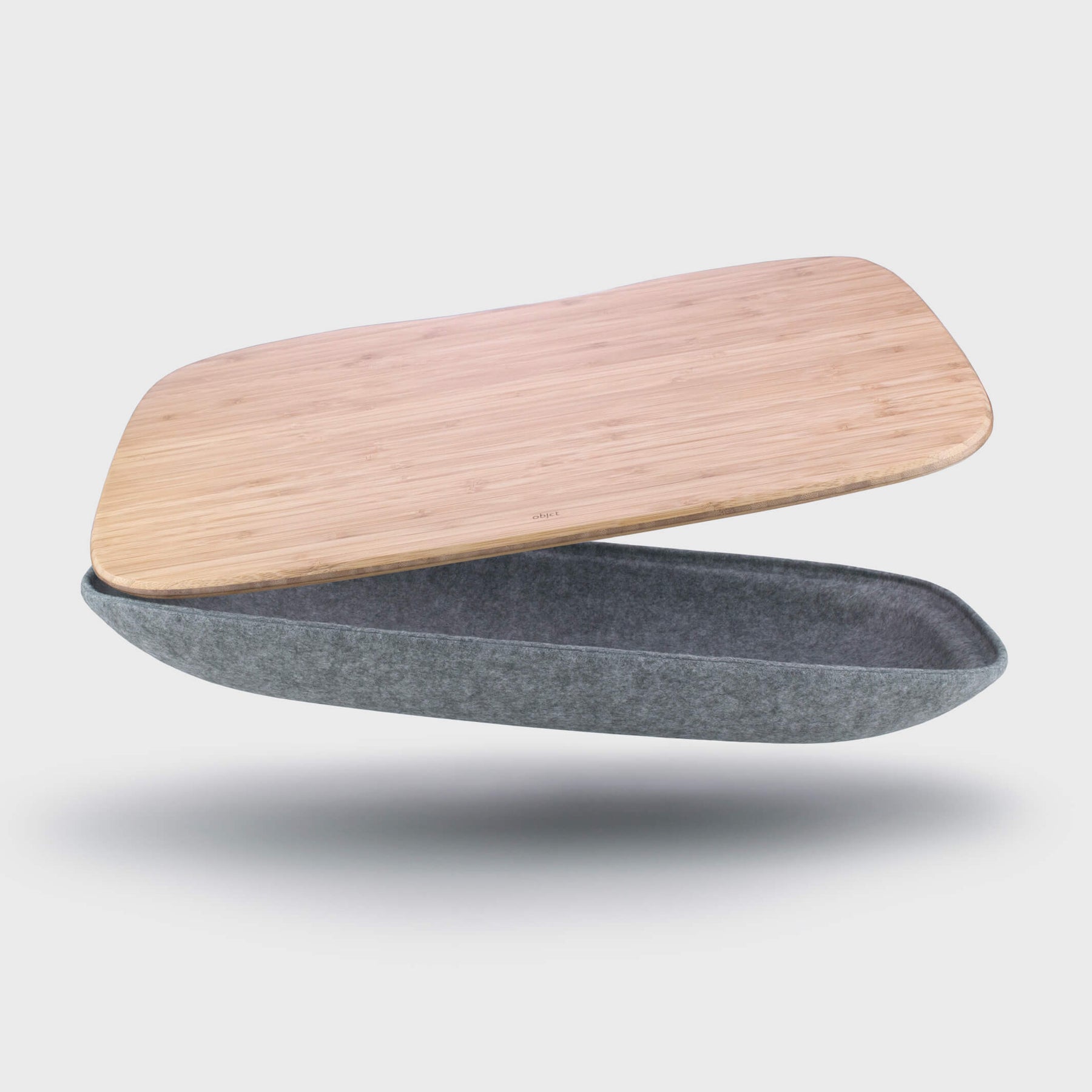 Lapod Lap Desk with Storage Pod, Natural Bamboo and Sustainable Felt ...